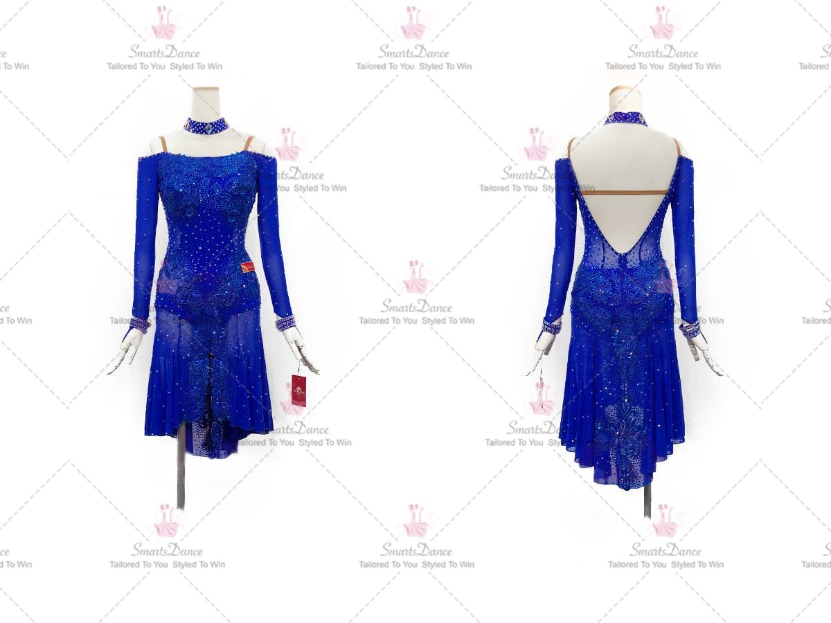 Fringe Satin Latin Dress Mambo Dance Gown Costumes LD-SG1931